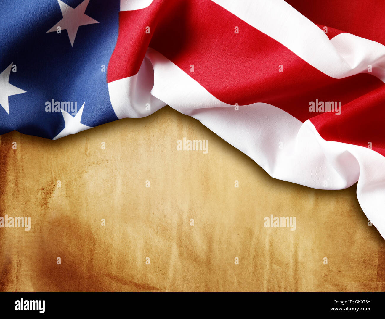 American flag on brown background Stock Photo - Alamy