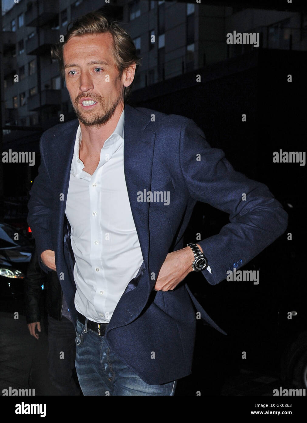 Peter Crouch and wife Abbey Clancy leave Leni's model management spring ...