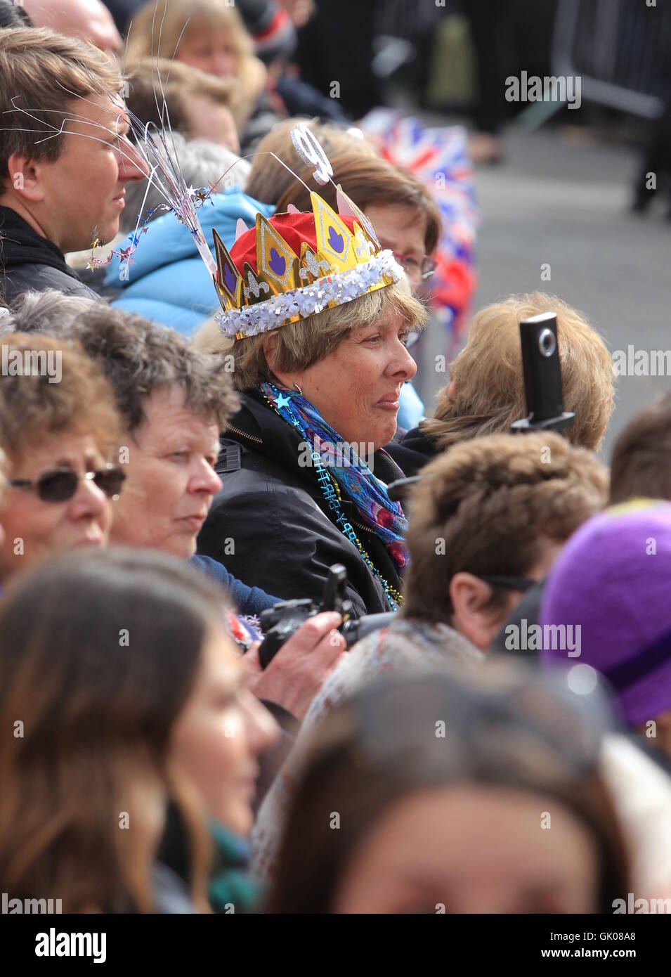 Celebrations in Windsor for Queen Elizabeth II's 90th birthday ...