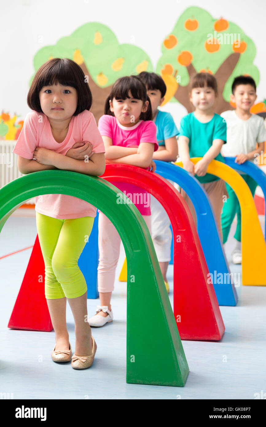 Children playing in kindergarten Stock Photo - Alamy