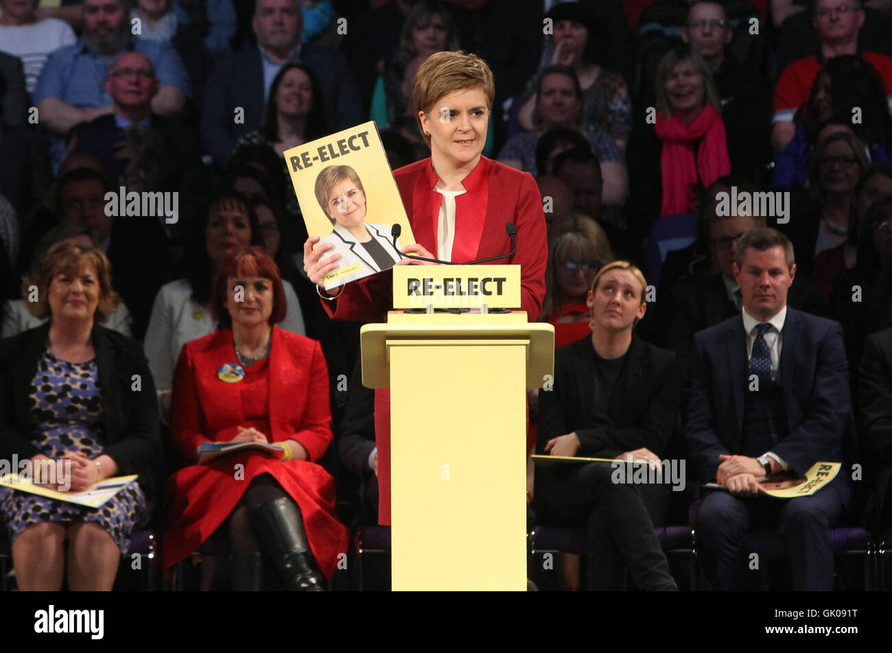Scotland's First Minister and SNP leader Nicola Sturgeon launches the ...