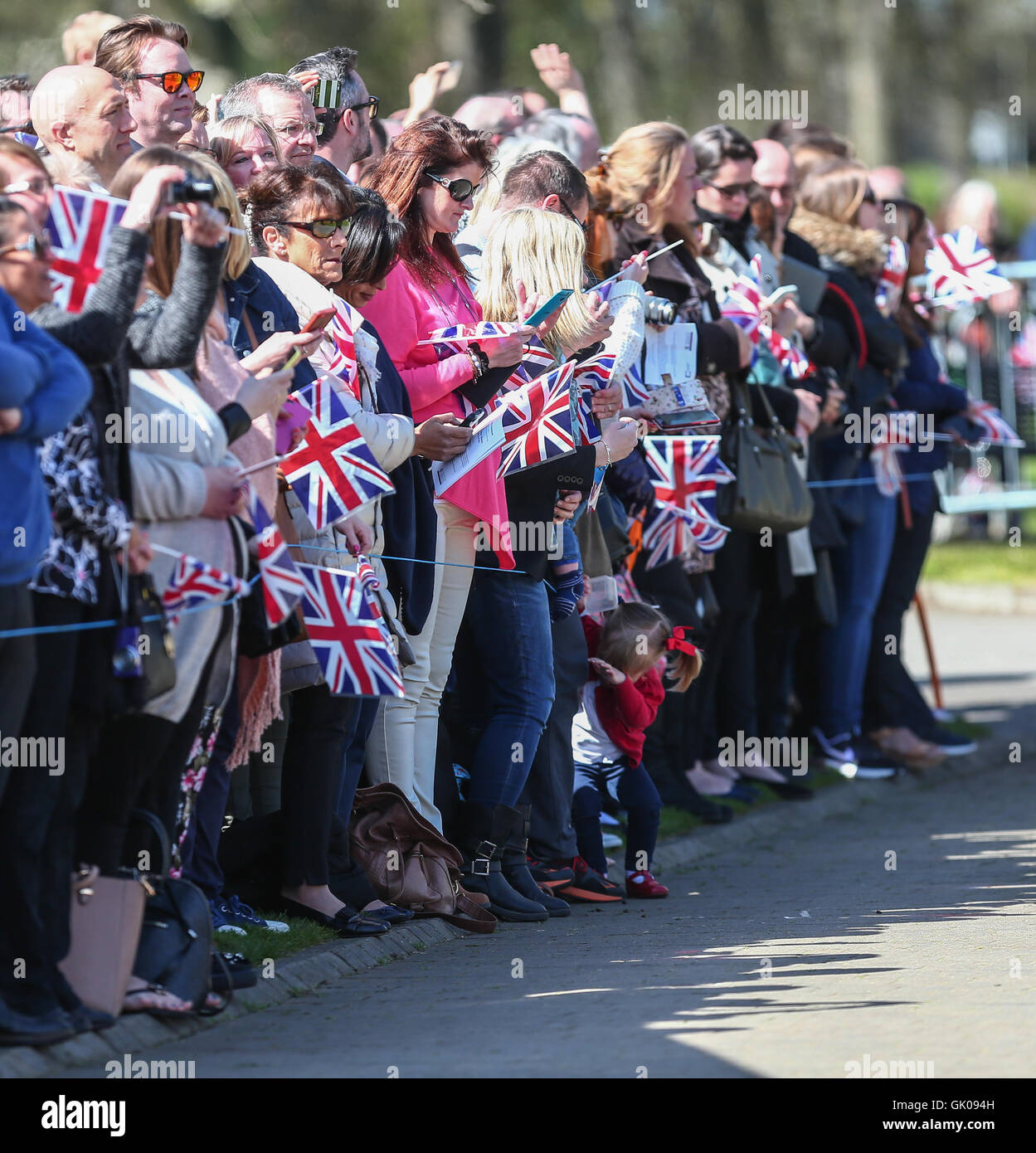 Queen Elizabeth II officially opens the new Bandstand at Alexandra ...