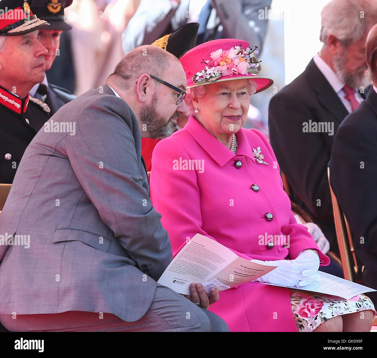 The Queen, accompanied by the Duke of Edinburgh, officially opens the ...