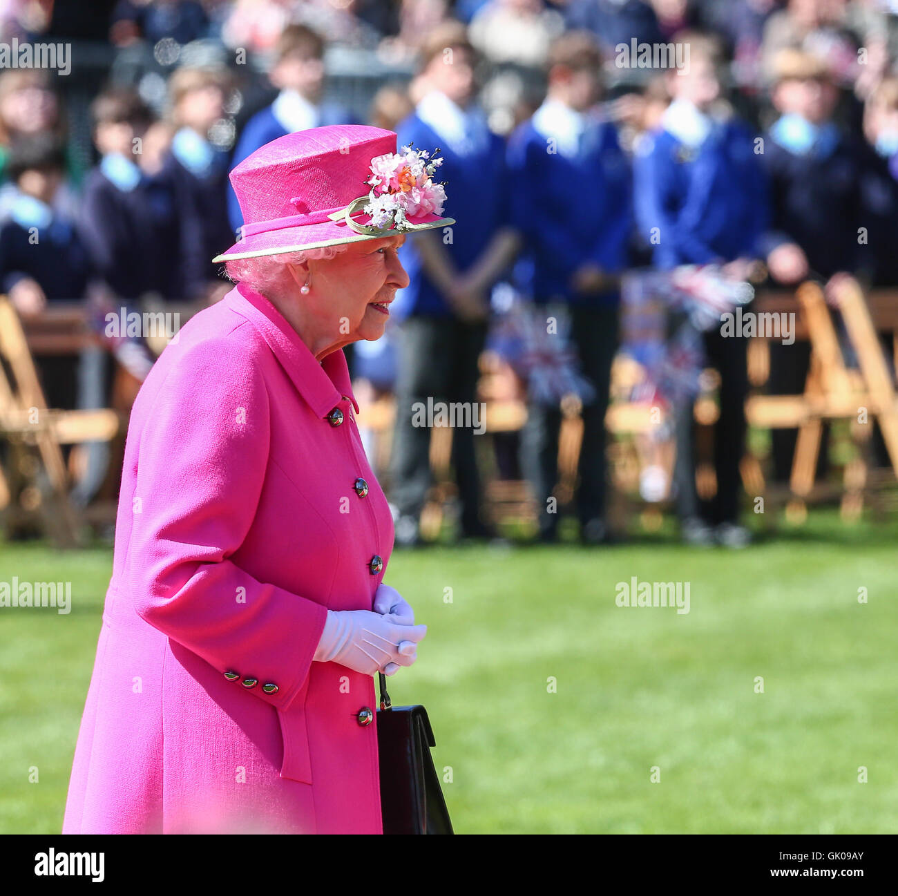 The Queen, accompanied by the Duke of Edinburgh, officially opens the ...