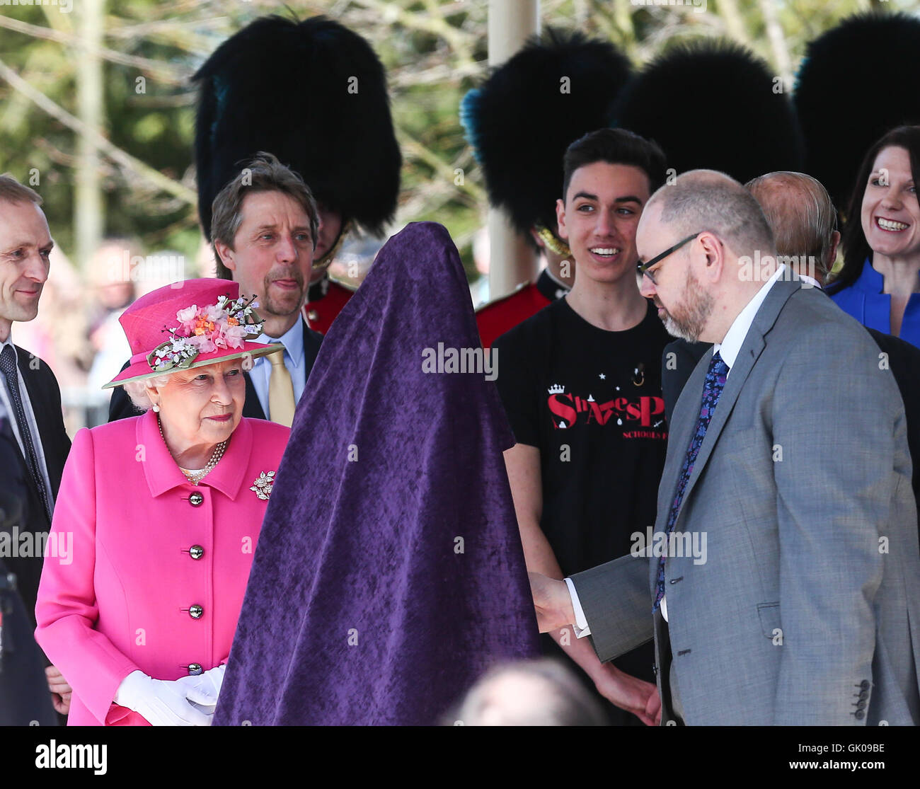 The Queen, accompanied by the Duke of Edinburgh, officially opens the ...