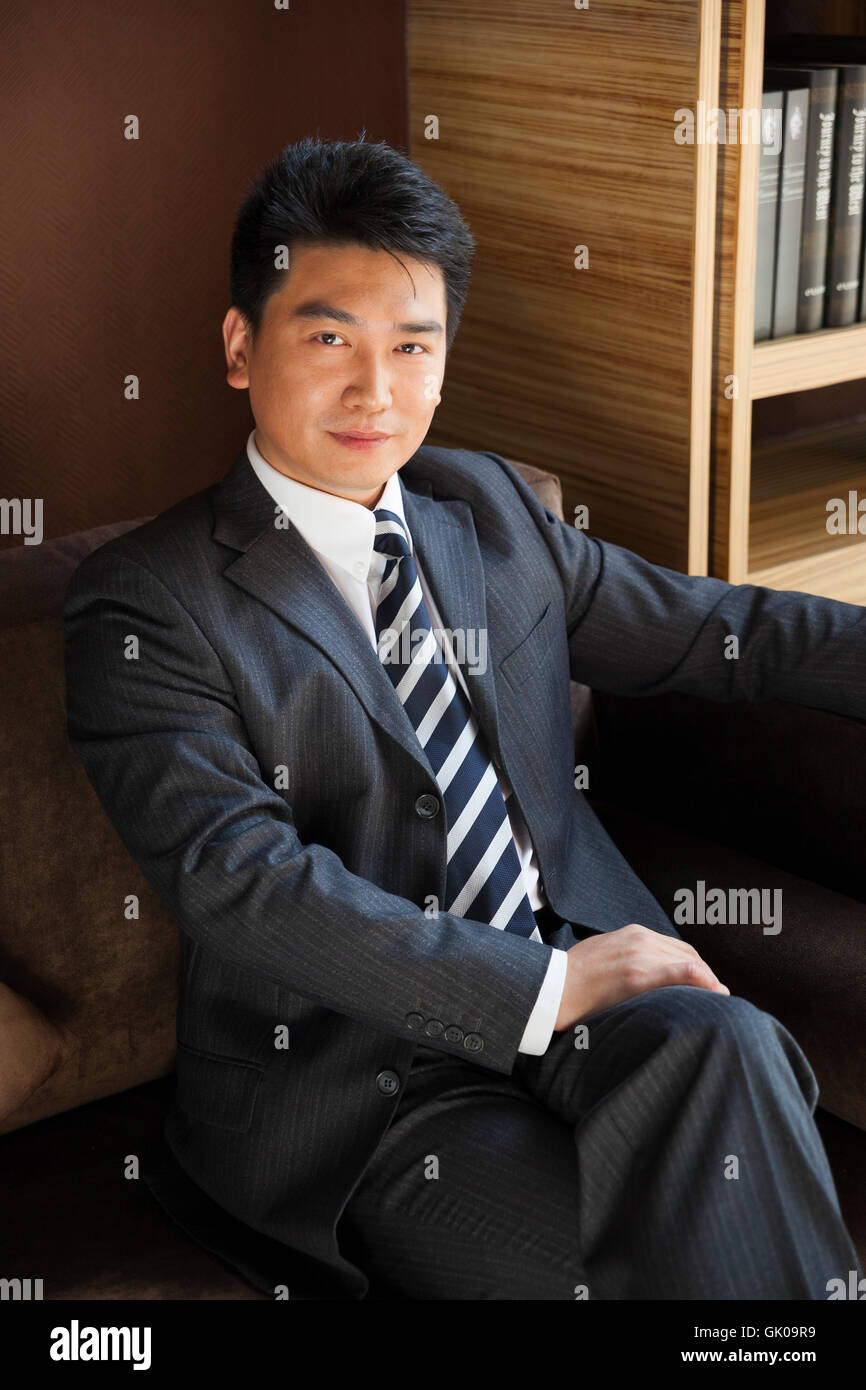 Middle-aged men in the study Stock Photo - Alamy