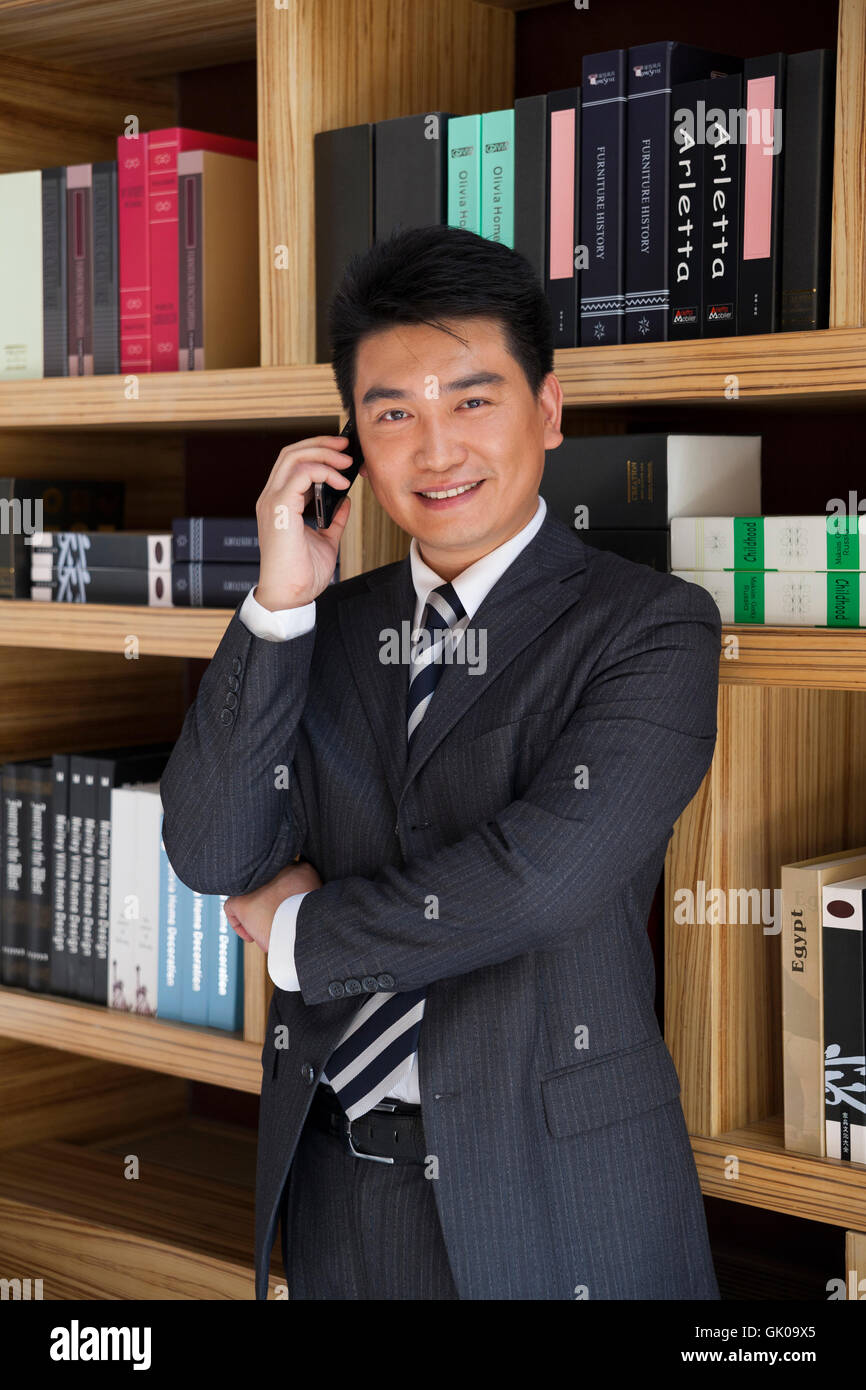 Middle-aged men in the study Stock Photo - Alamy