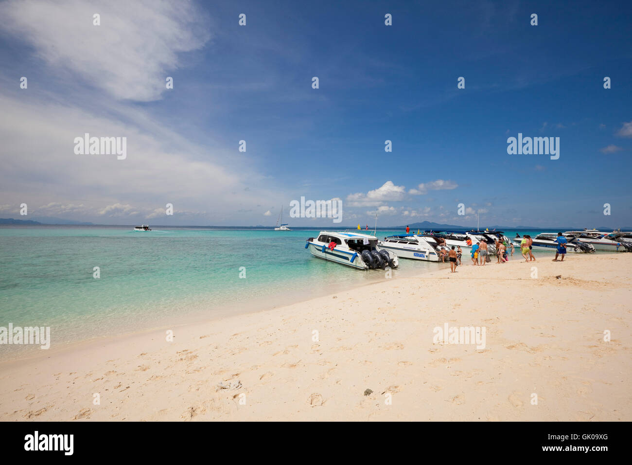 Maya Beach and Bamboo Island Stock Photo - Alamy