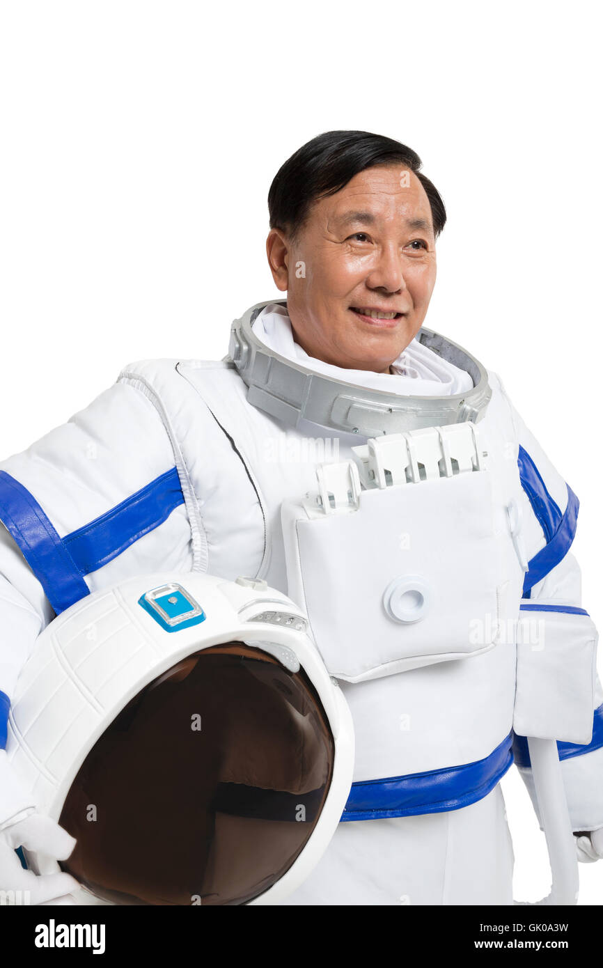 Studio shot male astronauts Stock Photo - Alamy