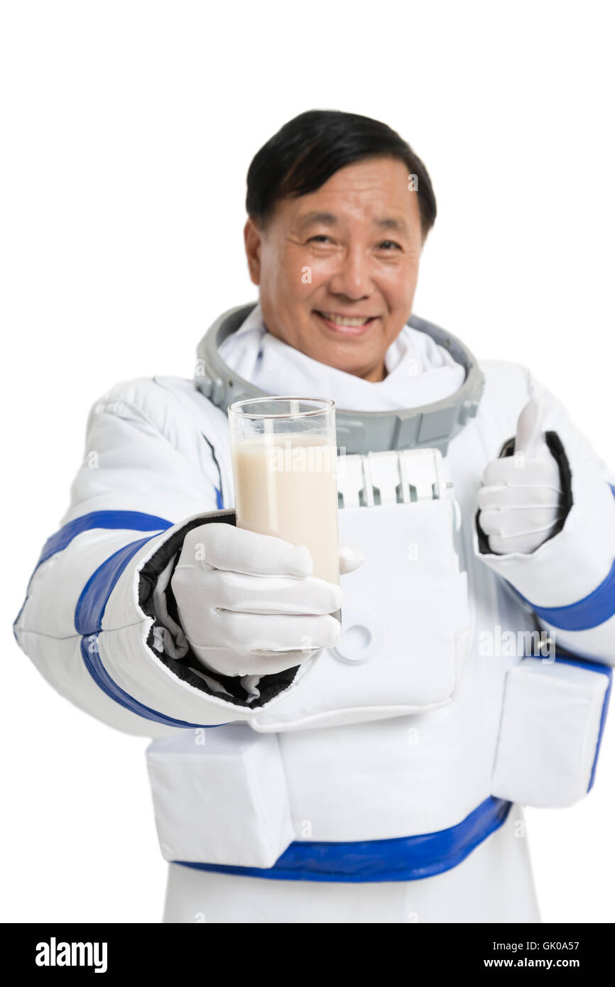 Studio shot male astronauts Stock Photo - Alamy