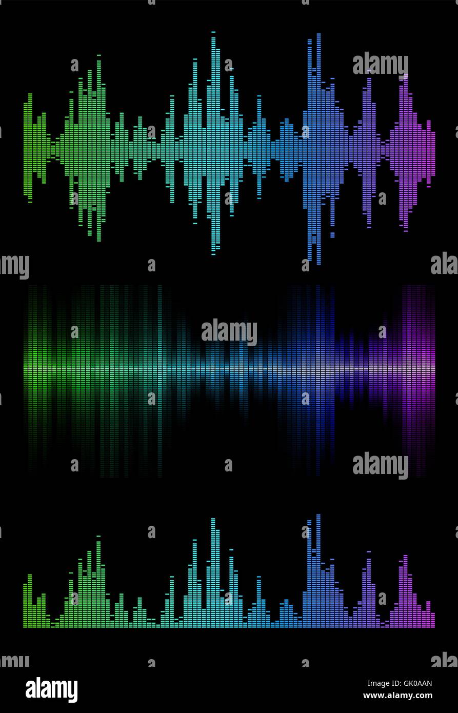 music sound waves Stock Vector Image & Art - Alamy