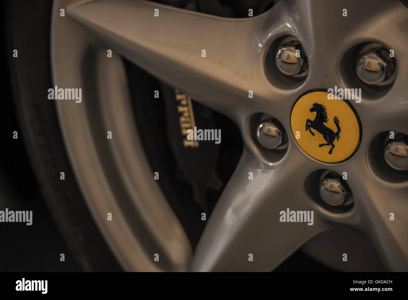 Ferrari alloy wheel hi-res stock photography and images - Alamy