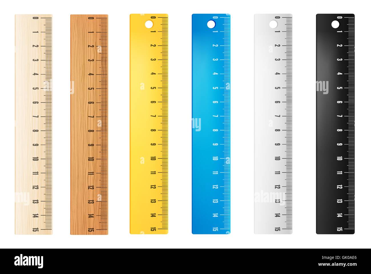 Plastic vector rulers Stock Vector Image & Art - Alamy