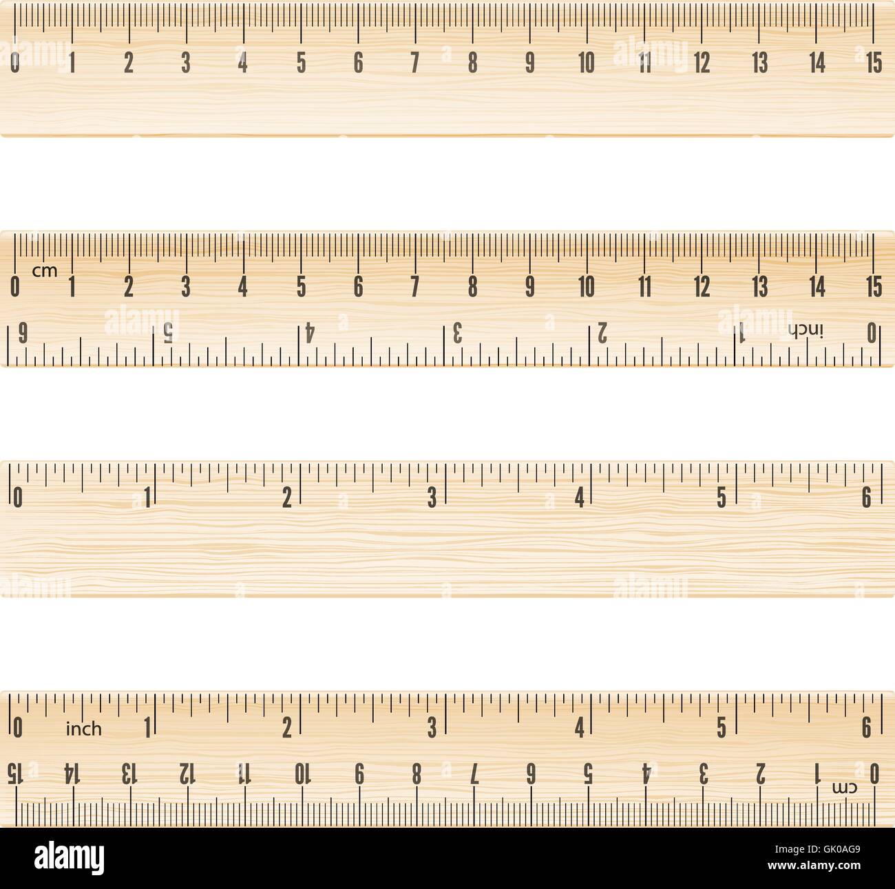 Vector wooden ruler Stock Vector Image & Art - Alamy
