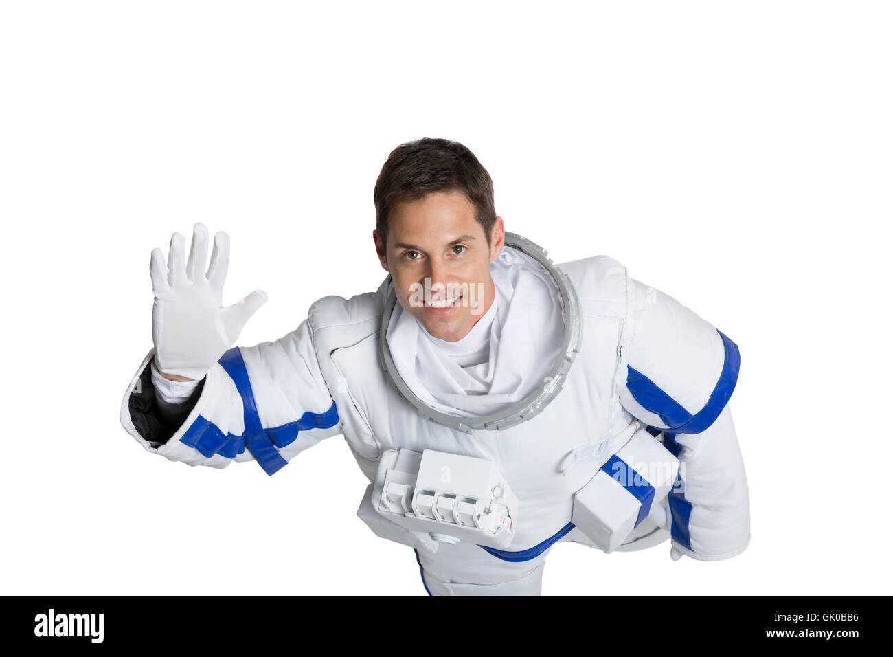 Studio shot male astronauts Stock Photo - Alamy