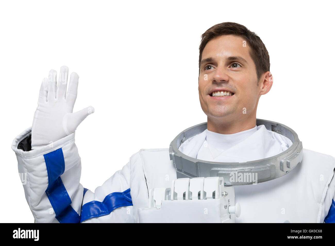 Studio shot male astronauts Stock Photo - Alamy
