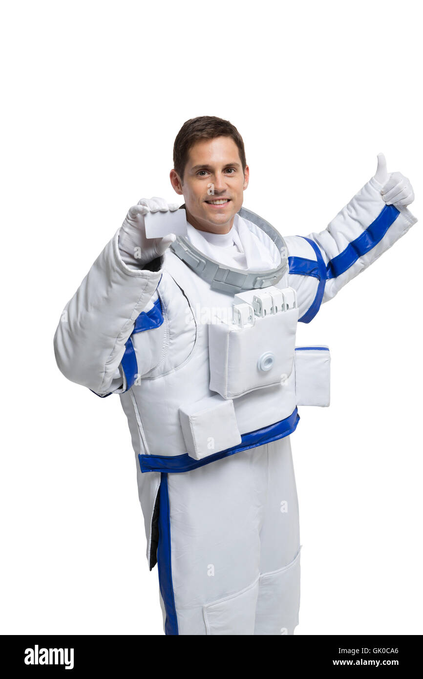 Studio shot male astronauts Stock Photo - Alamy