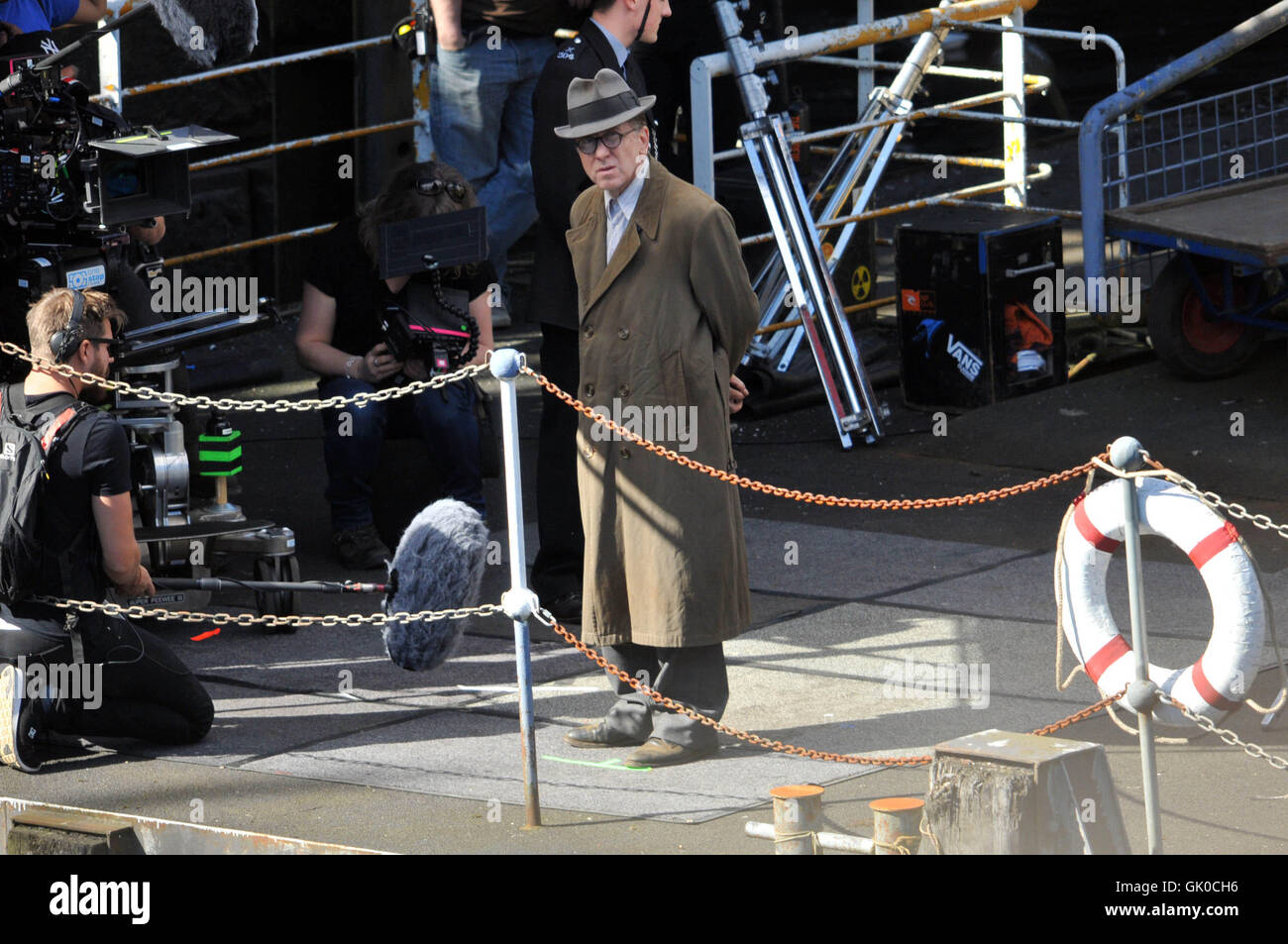 Tim Roth filming the BBC drama 'Rillington Place' in Scotland Featuring ...