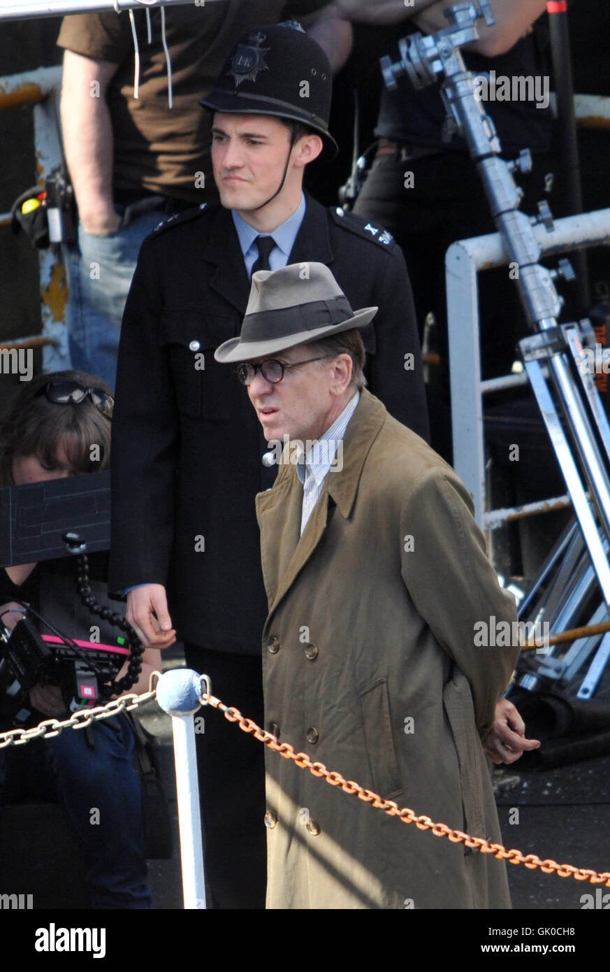 Tim Roth filming the BBC drama 'Rillington Place' in Scotland Featuring ...