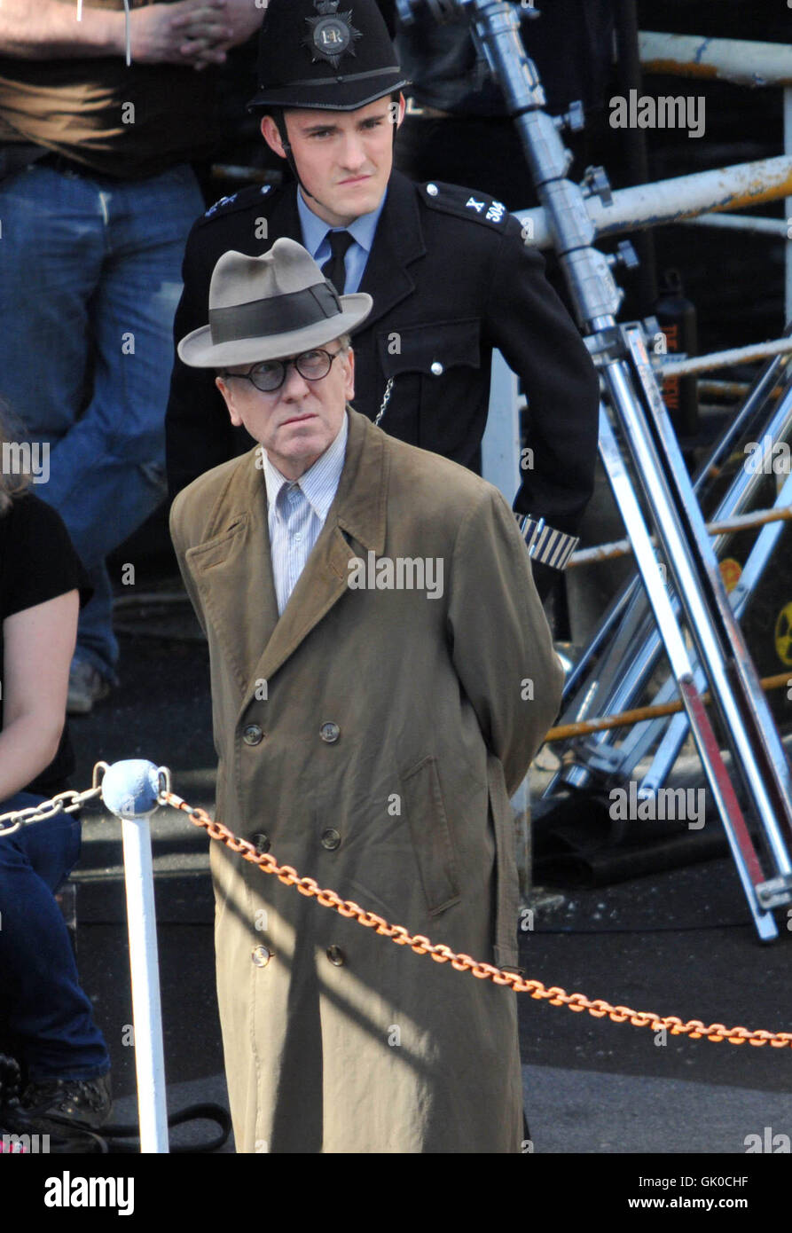 Tim Roth filming the BBC drama 'Rillington Place' in Scotland Featuring ...