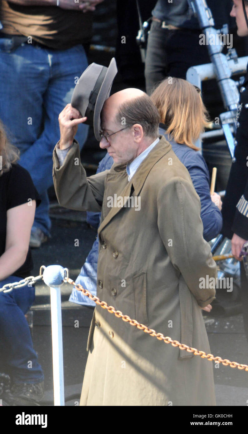 Tim Roth filming the BBC drama 'Rillington Place' in Scotland Featuring ...