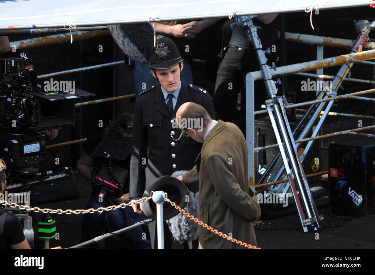 Tim Roth filming the BBC drama 'Rillington Place' in Scotland Featuring ...