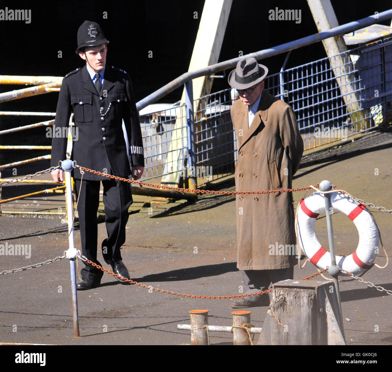 Tim Roth filming the BBC drama 'Rillington Place' in Scotland Featuring ...