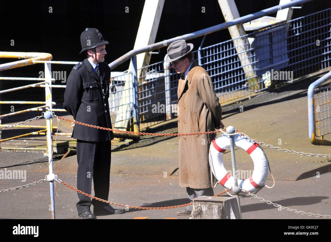 Tim Roth filming the BBC drama 'Rillington Place' in Scotland Featuring ...