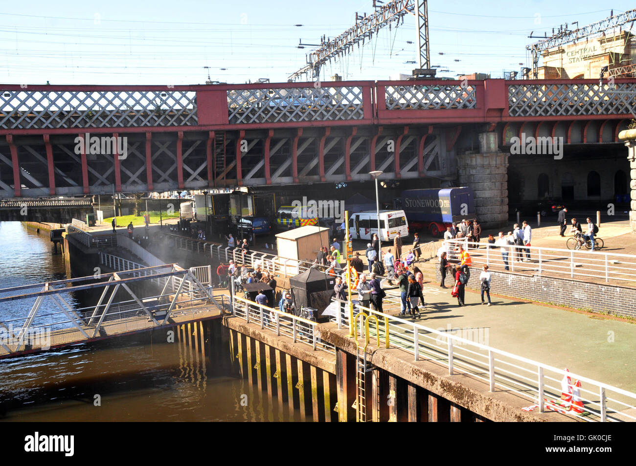 Tim Roth filming the BBC drama 'Rillington Place' in Scotland Featuring ...