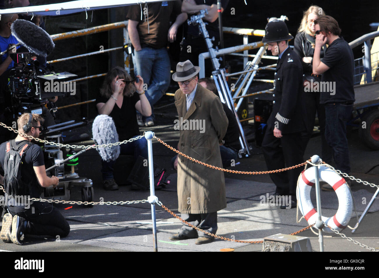 Tim Roth filming the BBC drama 'Rillington Place' in Scotland Featuring ...