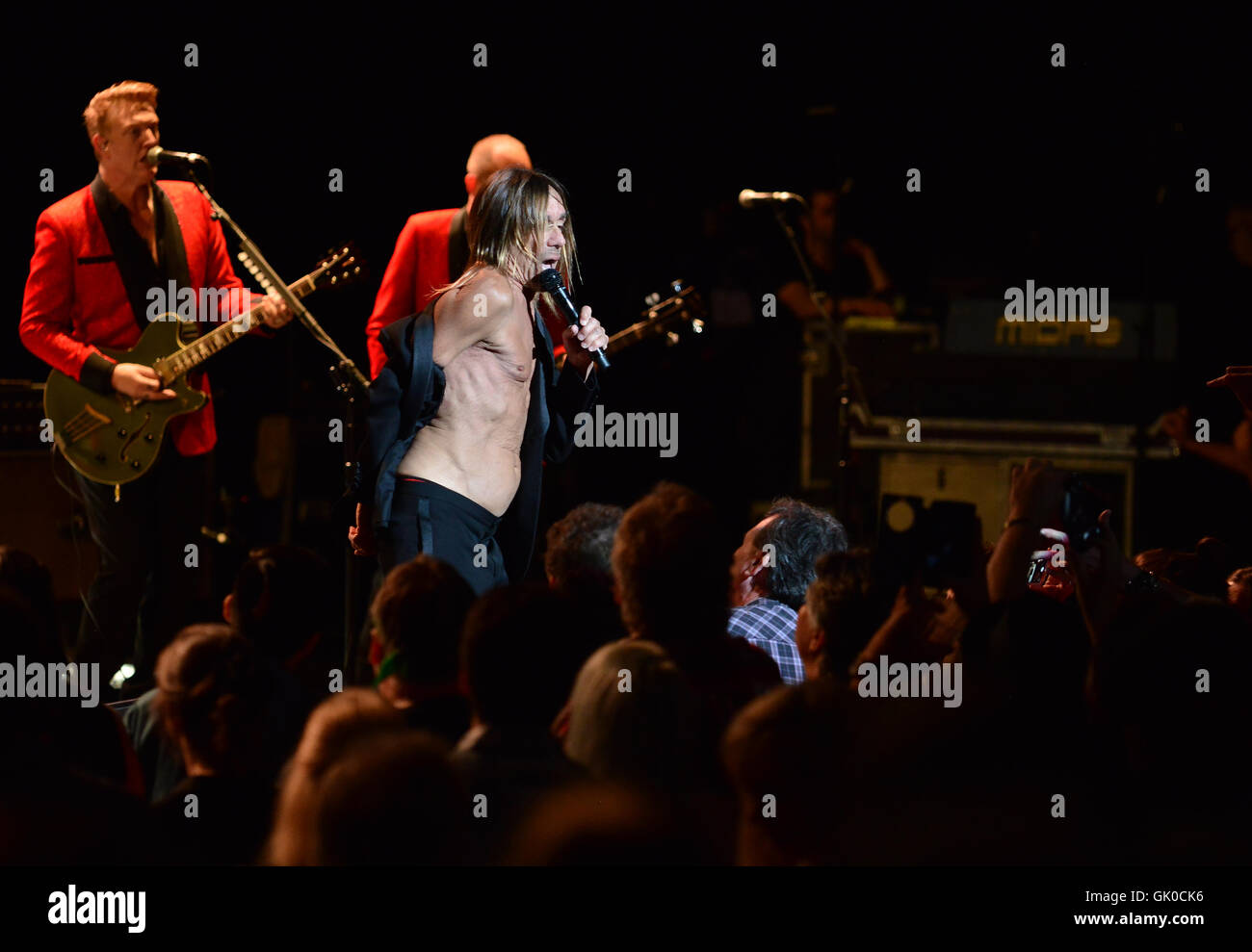 Iggy Pop performing live in concert during his Post Pop Depression Tour ...