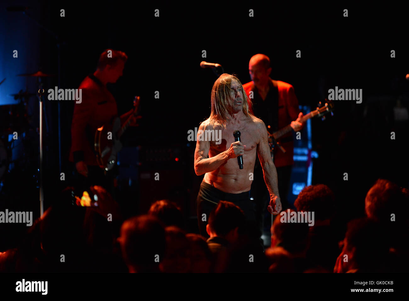 Iggy Pop performing live in concert during his Post Pop Depression Tour ...