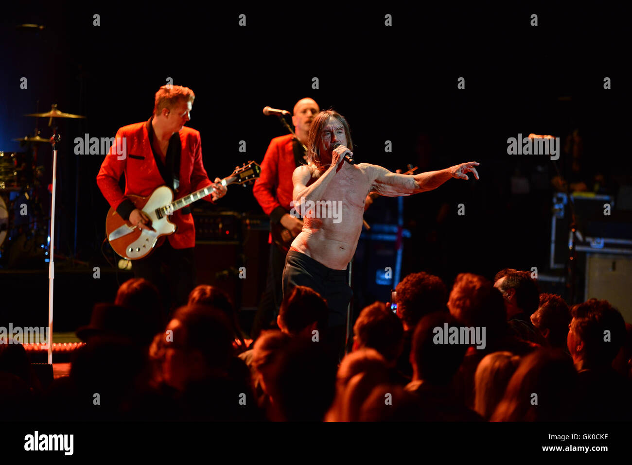 Iggy Pop performing live in concert during his Post Pop Depression Tour ...