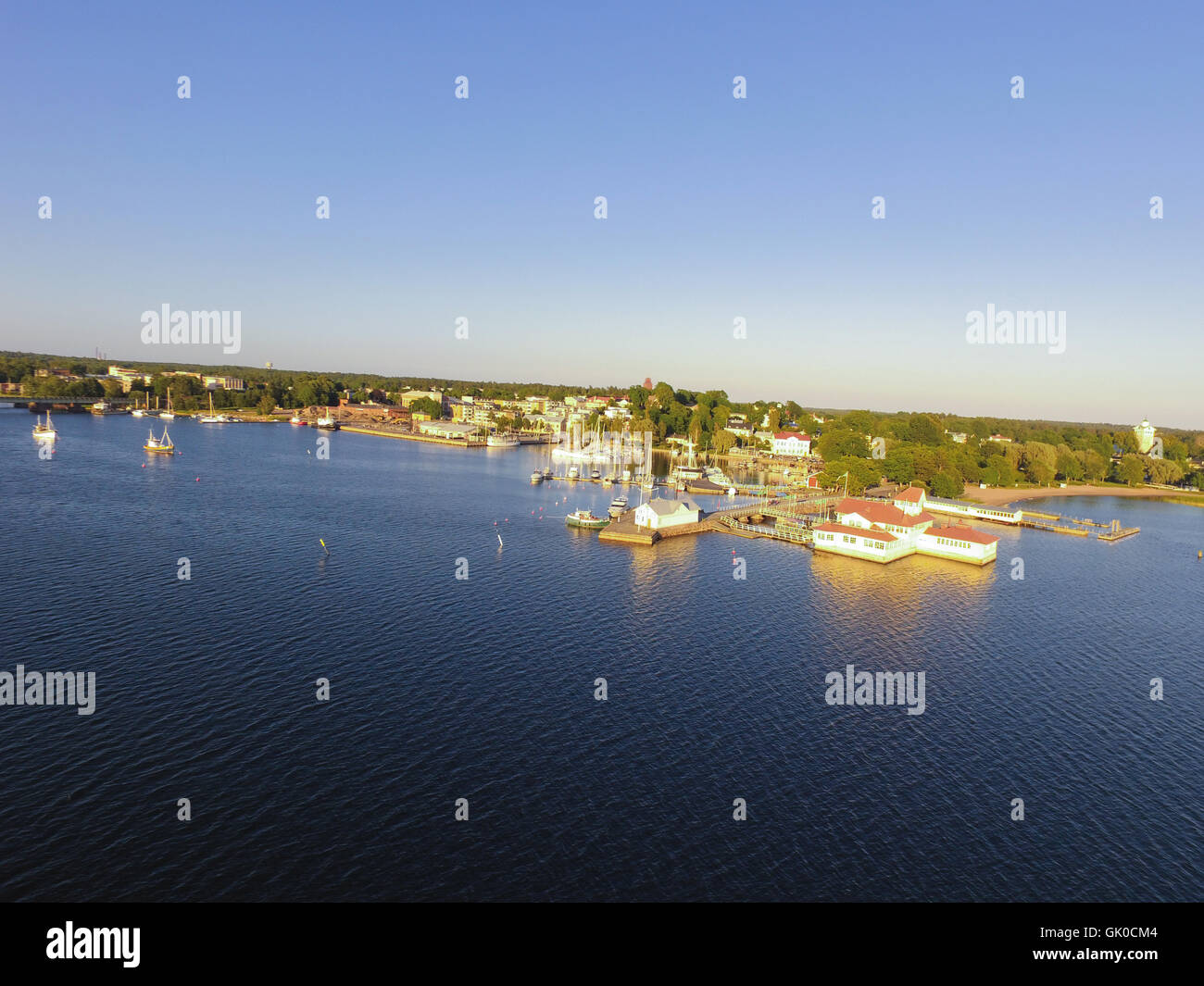 Aerial view on the city of Tammisaari, in Raasepori, Finland Stock ...
