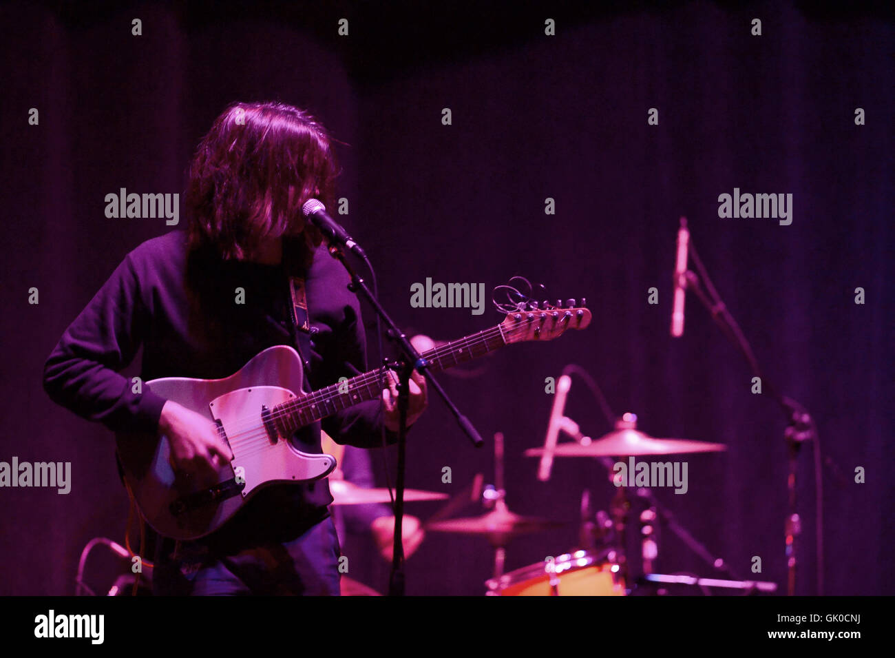 Gabriel Alcala of Jacuzzi Boys performs as the opening act for Iggy Pop ...