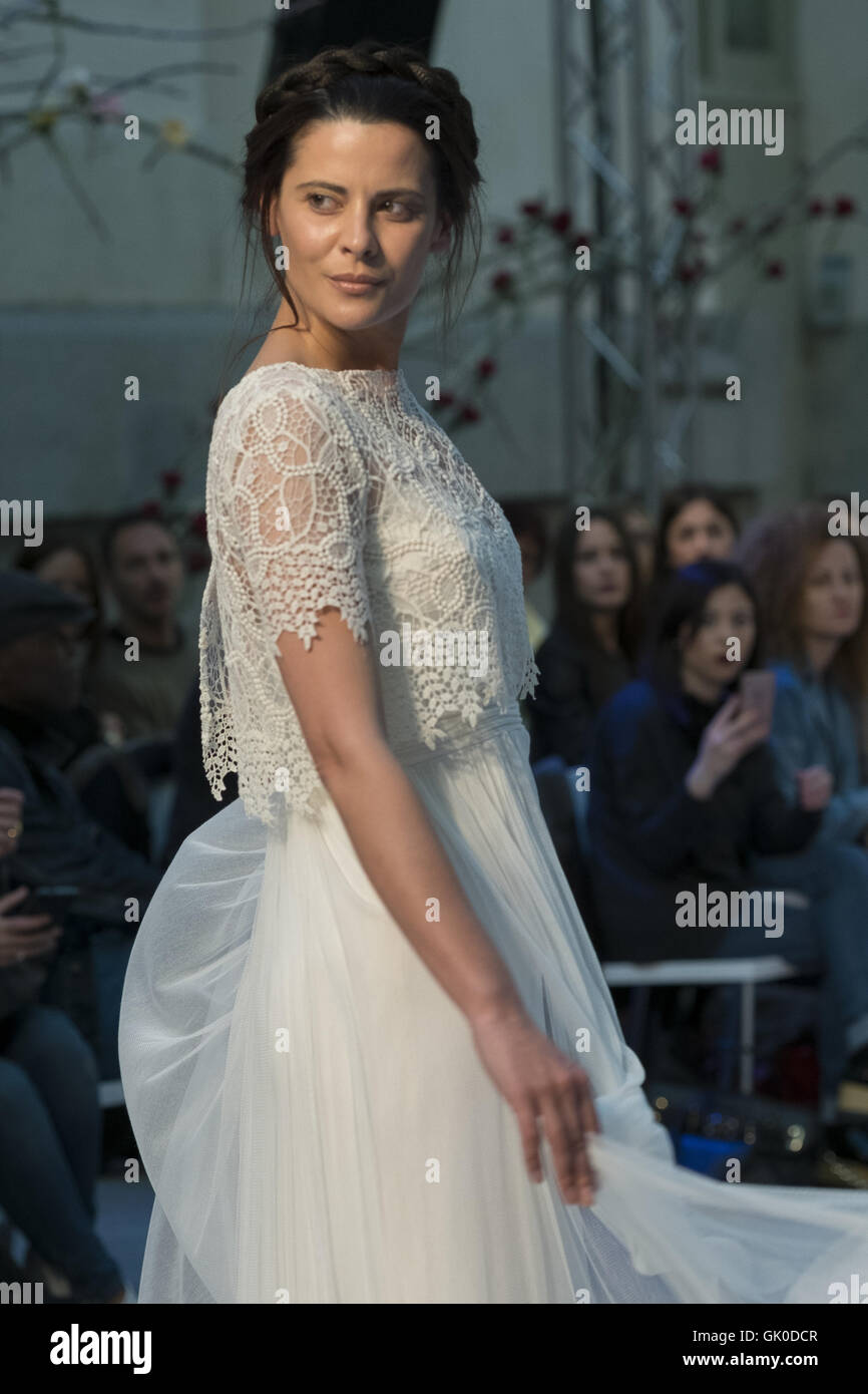 the bridal fashion designer Jose Maria Peiro for whiteday show during ...