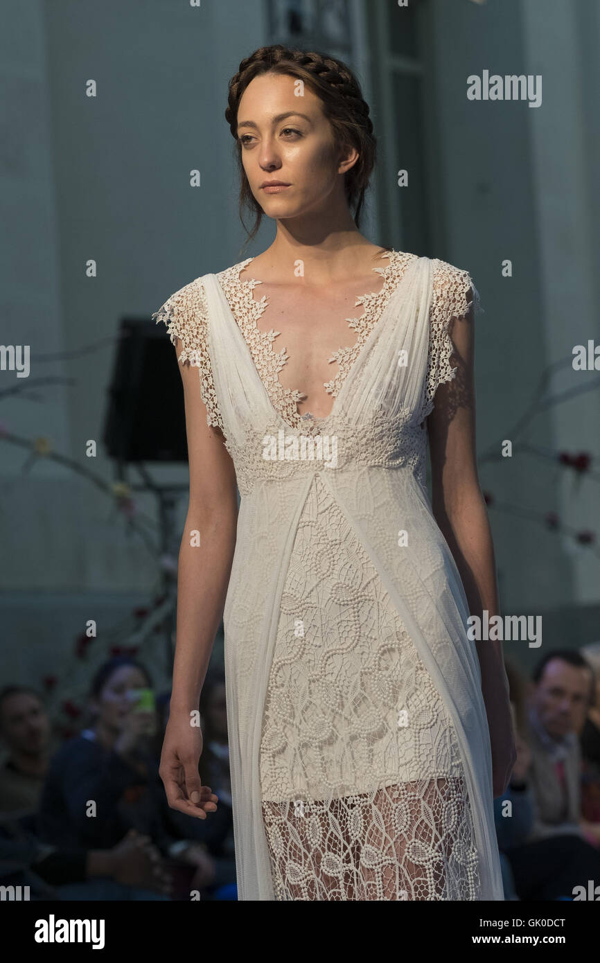 the bridal fashion designer Jose Maria Peiro for whiteday show during ...