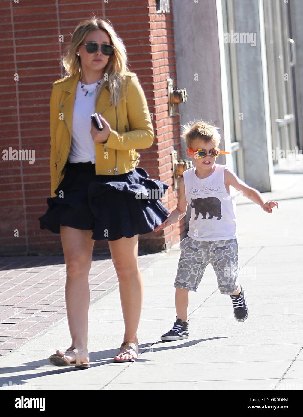 Hilary Duff takes her son Luca shopping in Beverly Hills Featuring ...
