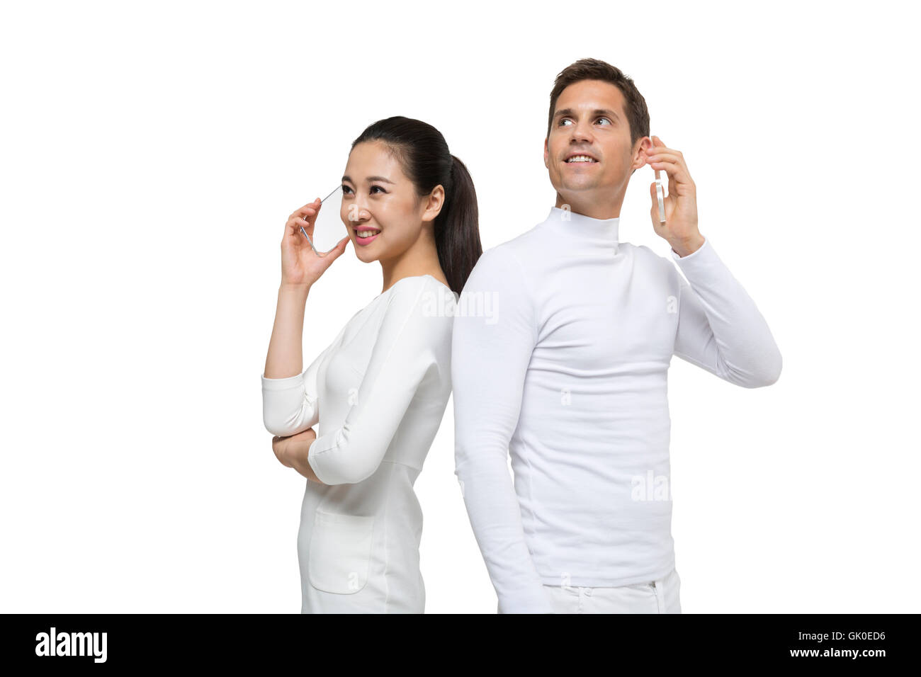 Studio shot young man working in high-tech Stock Photo - Alamy
