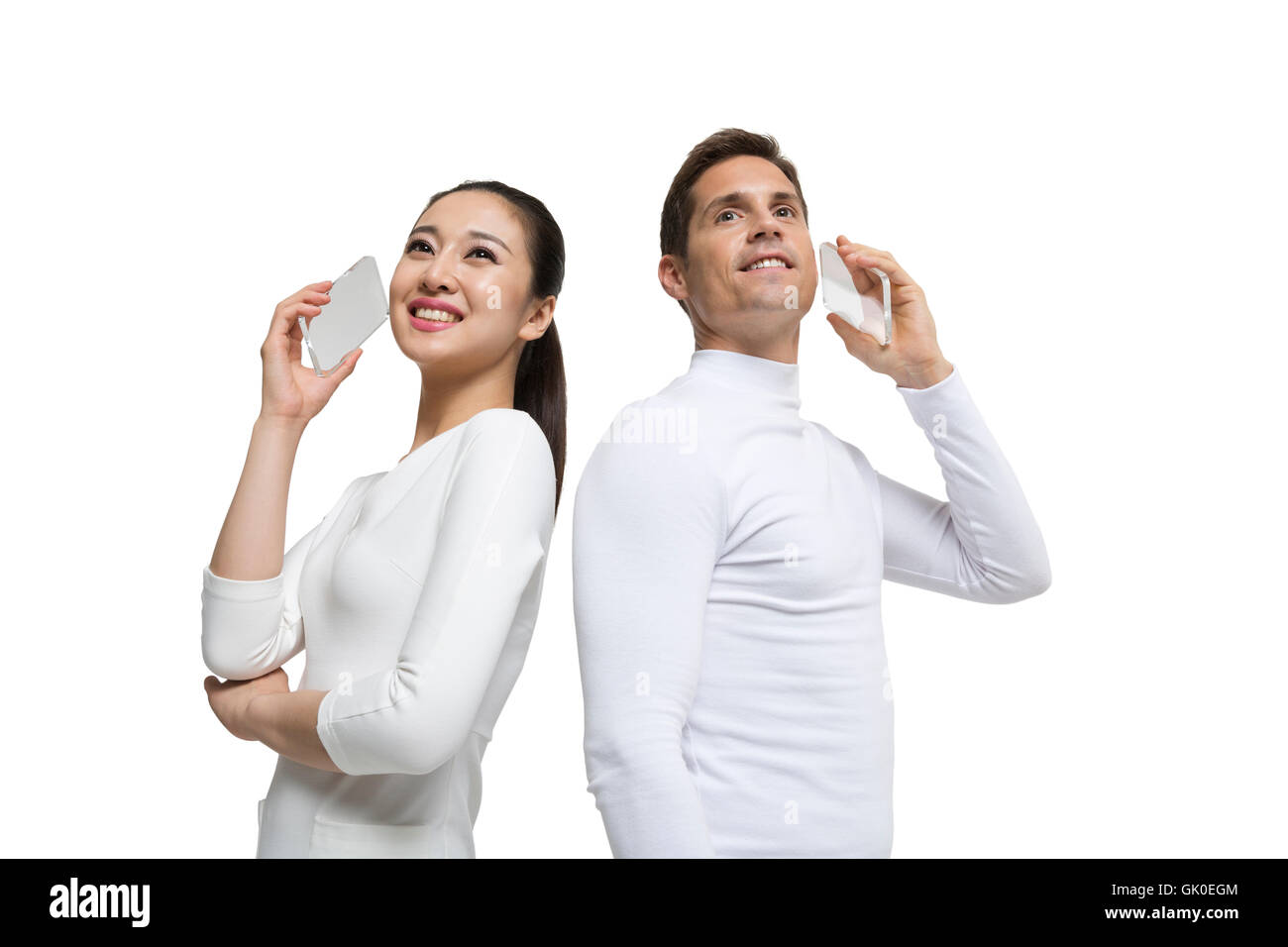 Studio shot young man working in high-tech Stock Photo - Alamy