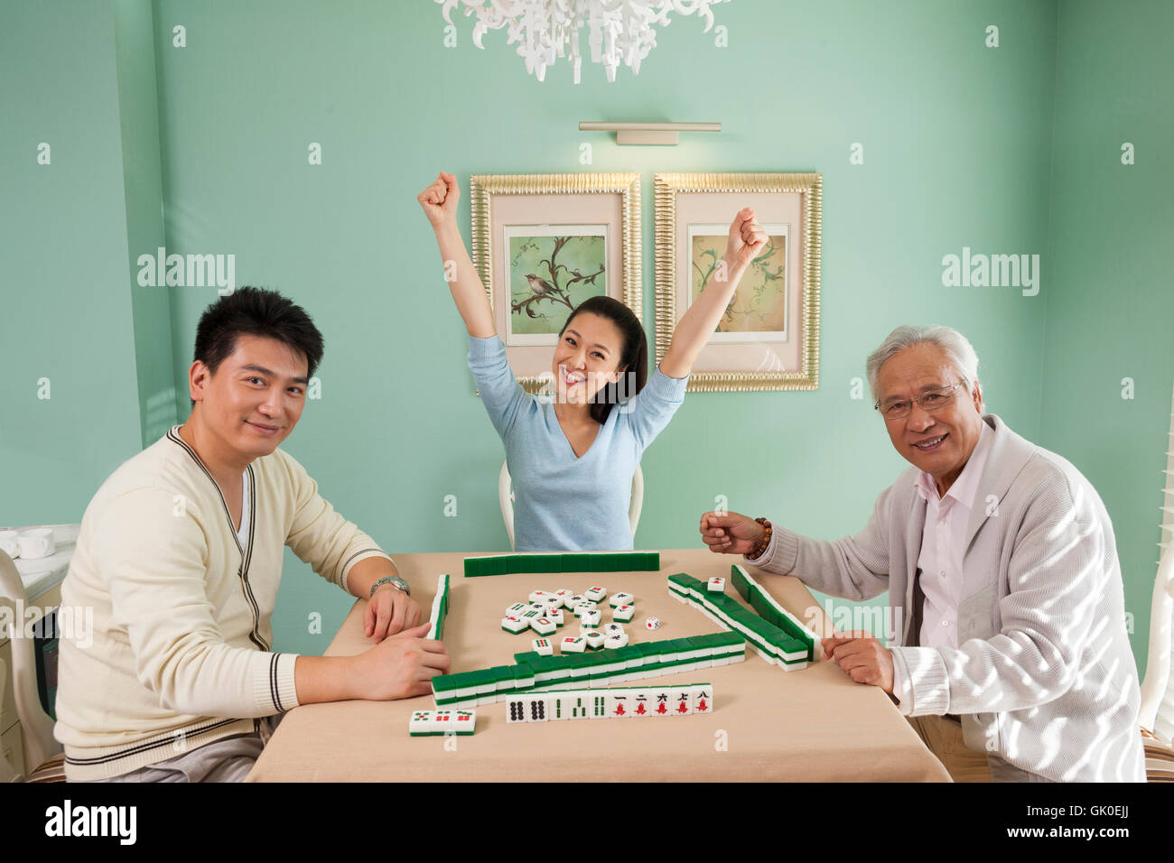 Three mature elegant asian women hi-res stock photography and images ...