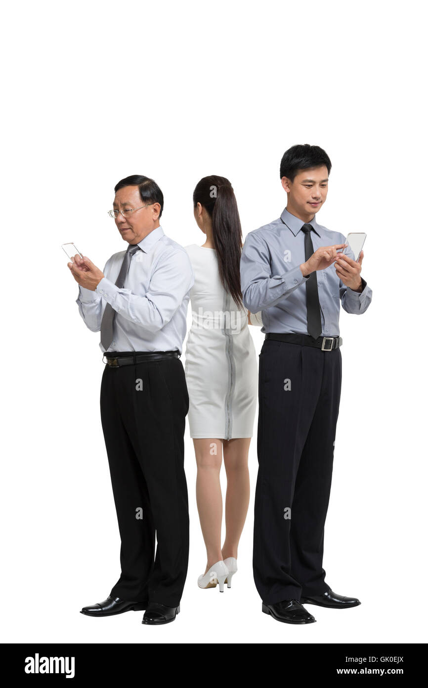 Studio shot Business people Stock Photo - Alamy