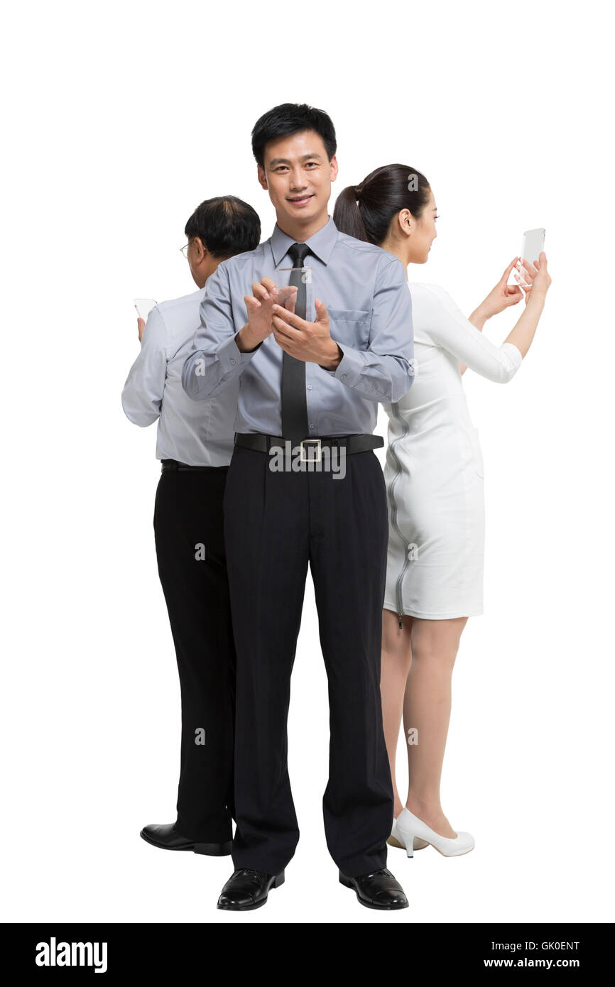 Studio shot Business people Stock Photo - Alamy