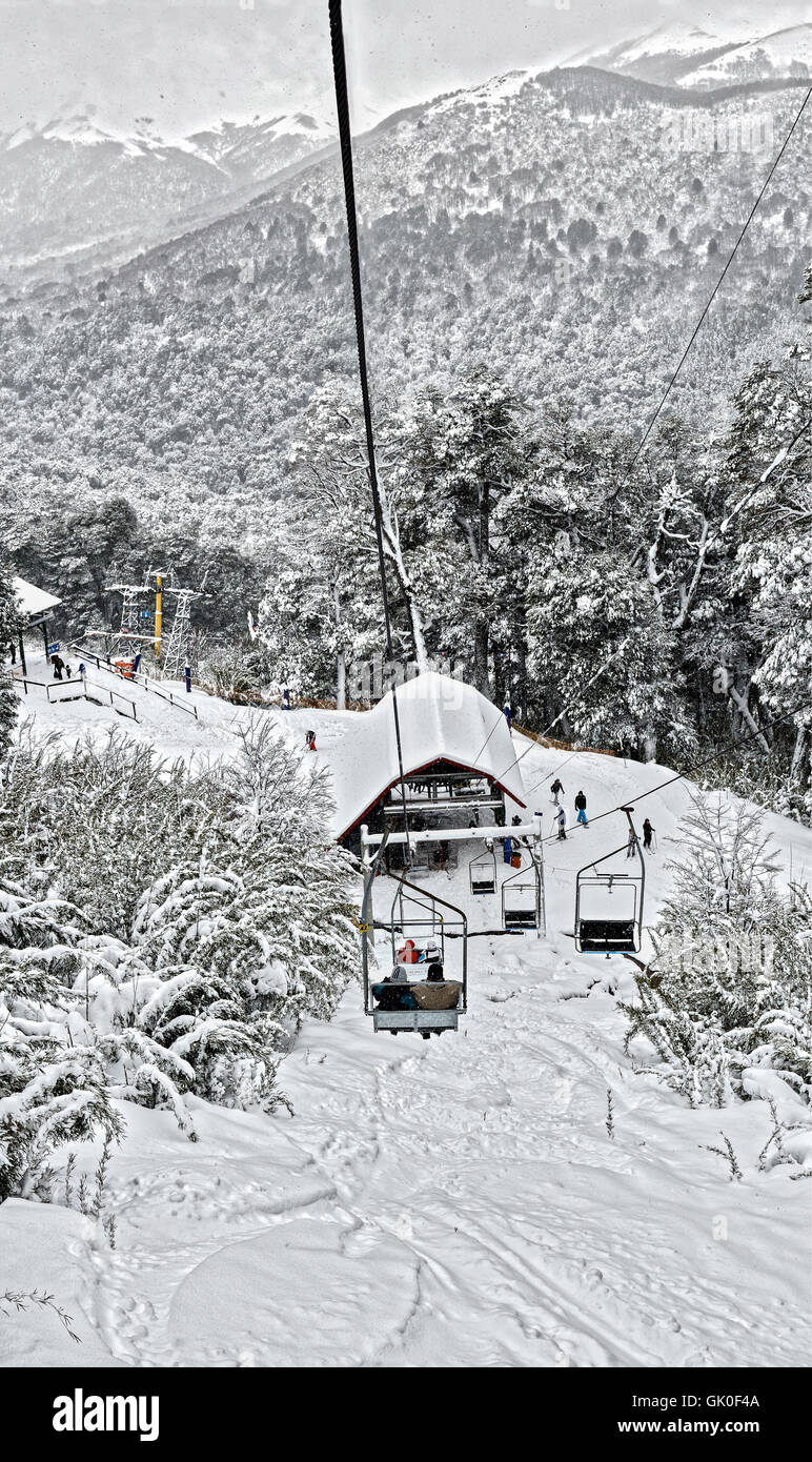 NEUQUEN, ARGENTINA - SEPTEMBER 8, 2015: An amazing vertical panoramic ...