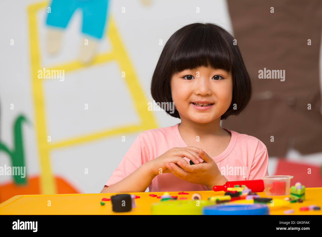 Children playing in kindergarten Stock Photo - Alamy
