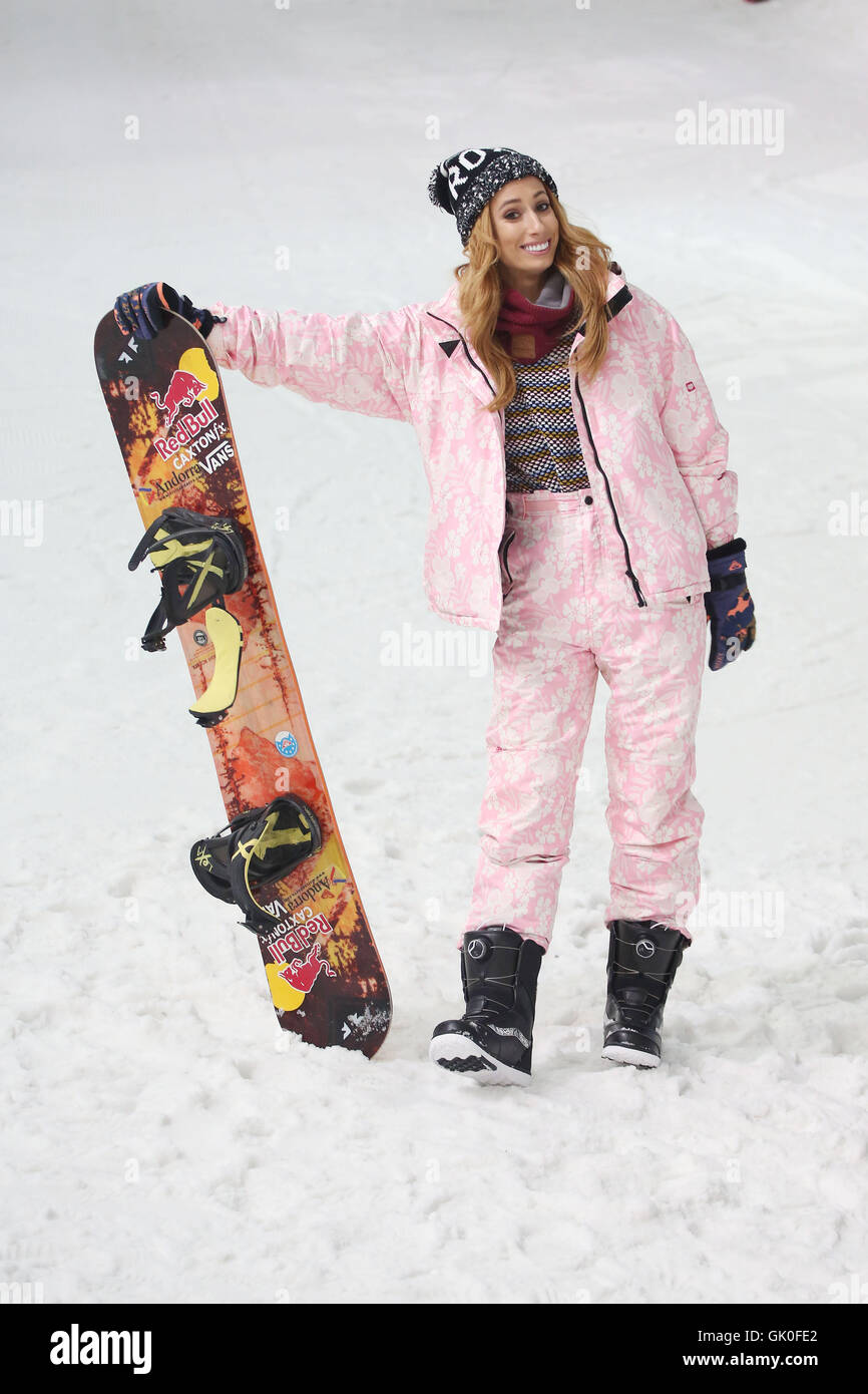 Stacey Solomon and Aimee Fuller National Schools Snowsport Week ...