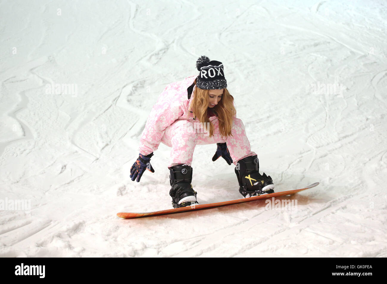 Stacey Solomon and Aimee Fuller National Schools Snowsport Week ...