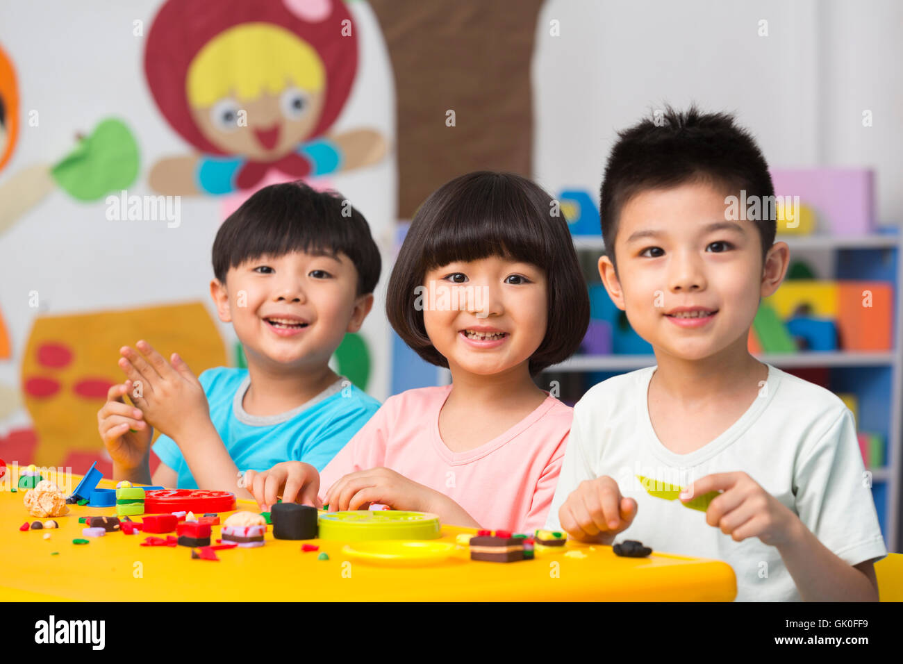 Children playing in kindergarten Stock Photo - Alamy