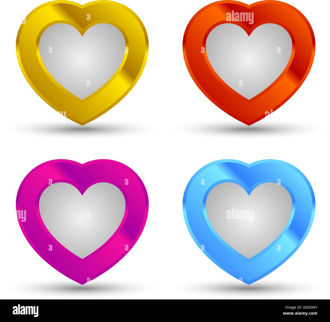 Hearts symbol Stock Vector Images - Alamy