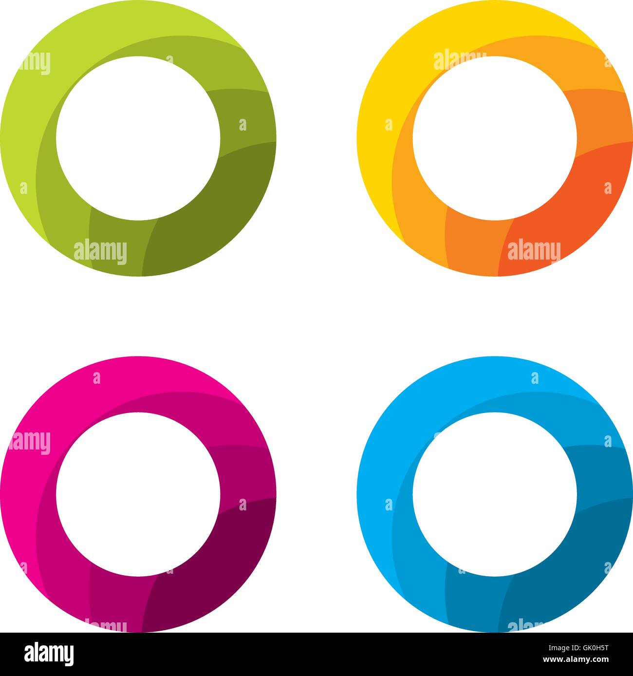 Set of abstract circle logo template Stock Vector Image & Art - Alamy